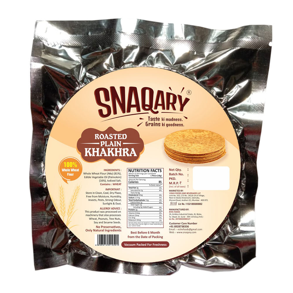 Roasted Plain Khakhra-200g